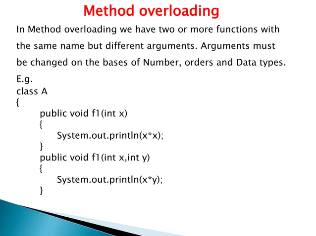 oops concept in java | object oriented programming in java | PPTX