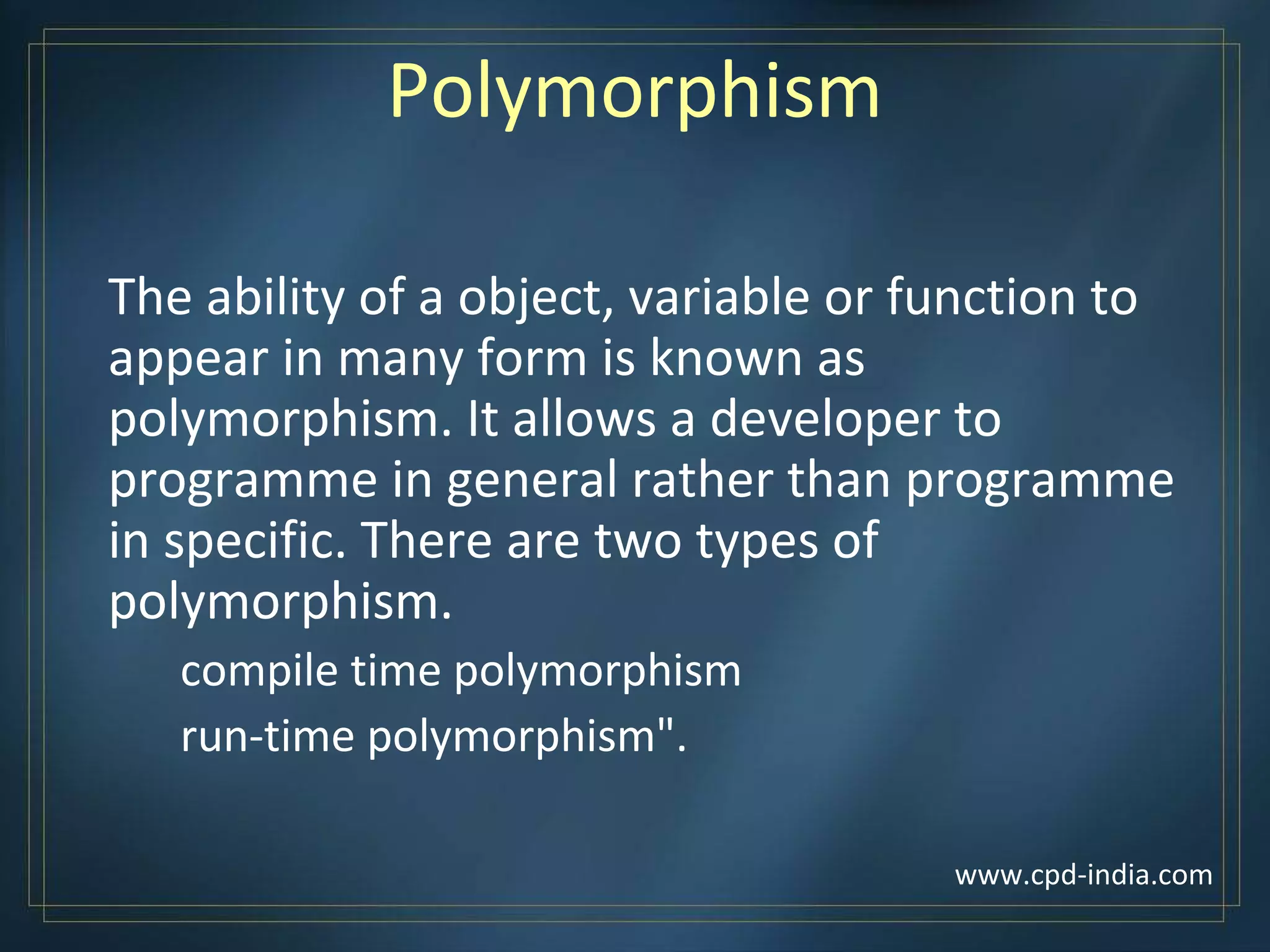 Oops concepts in php | PPT