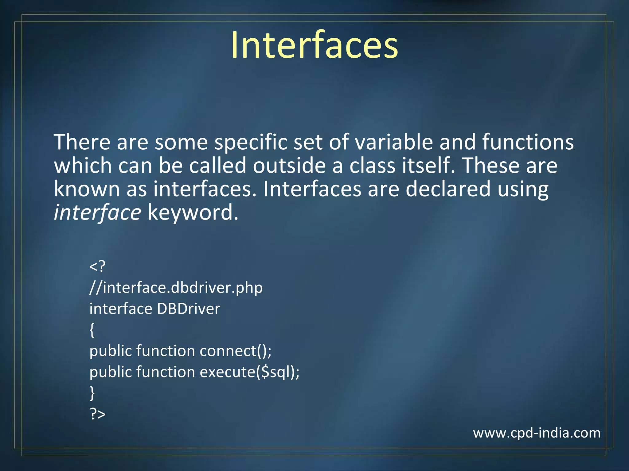 Oops concepts in php | PPT