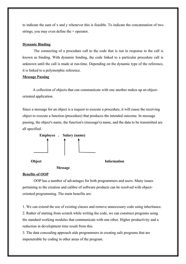 Introduction to OOPs Concept- Features, Basic concepts, Benefits and ...
