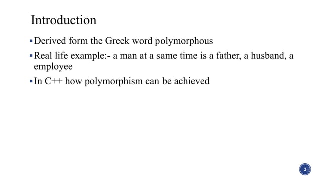 Polymorphism In C Pptx Programming Languages Computing
