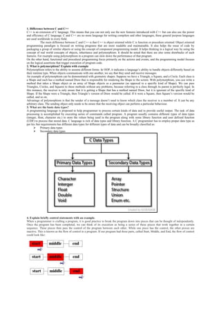 Oo ps exam answer2 | PDF