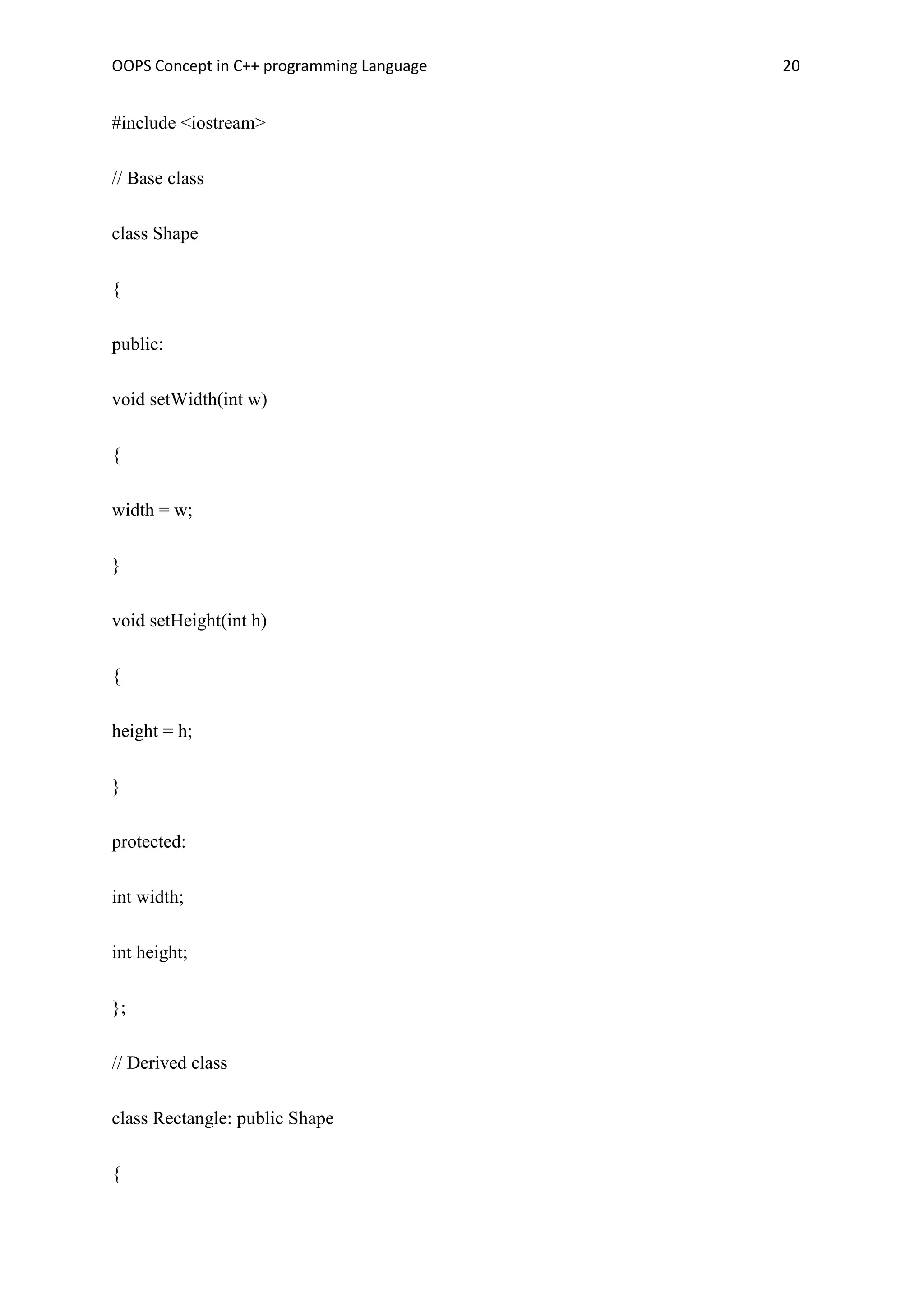 Oops concepts in c++ documentation | PDF