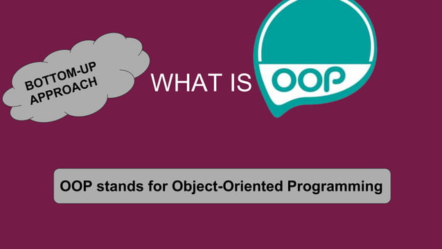 Concept of OOPS with real life examples | PPTX