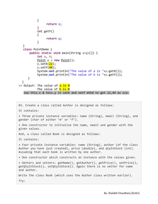 OOPs & Inheritance Notes | PDF