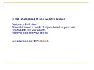 Basic Oops concept of PHP | PPT
