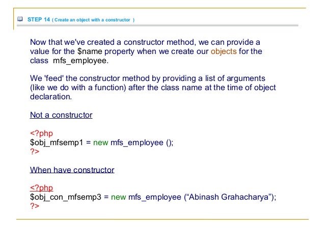 Basic Oops concept of PHP