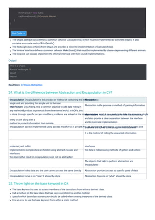 OOPs Interview Questions PDF By ScholarHat | PDF