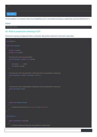 OOPs Interview Questions PDF By ScholarHat | PDF