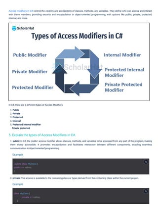 OOPs Interview Questions PDF By ScholarHat | PDF