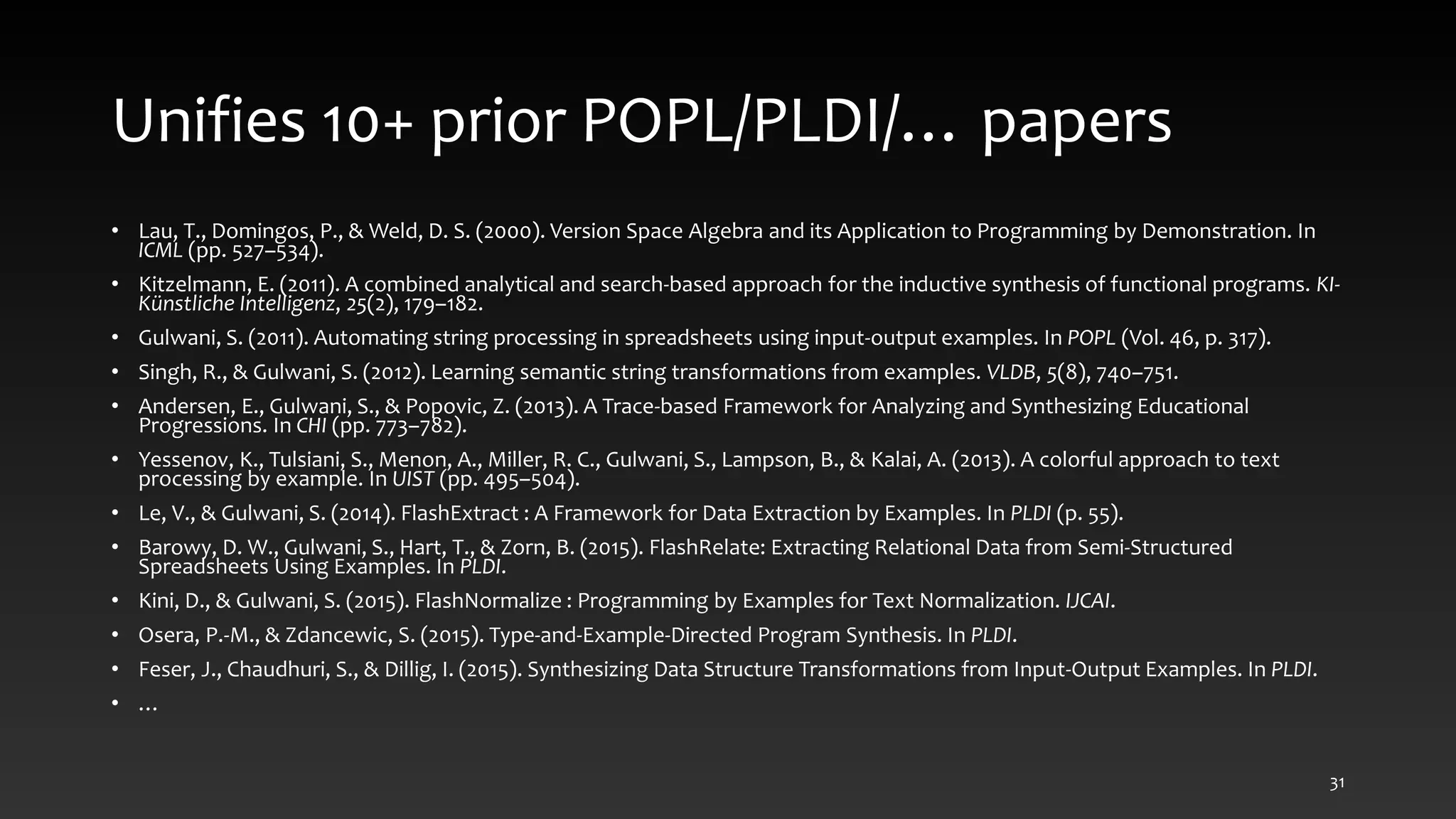 Microsoft PROSE SDK: A Framework for Inductive Program Synthesis | PPT