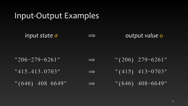 Microsoft PROSE SDK: A Framework for Inductive Program Synthesis | PPT