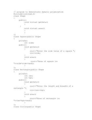 Oops lab manual2 | DOC
