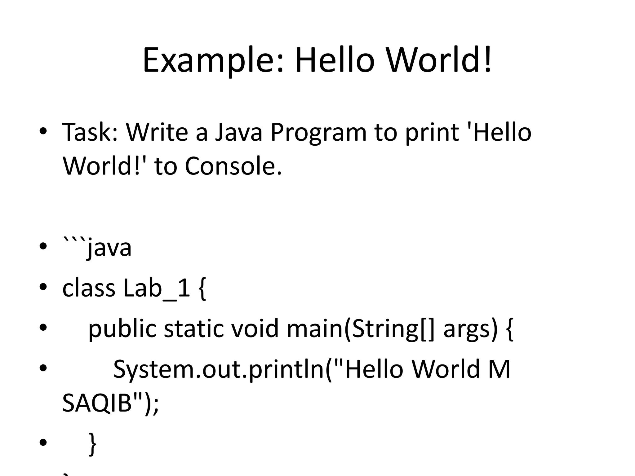OOPS_Lab_Summaries this is a whole summary of oop lab | PPT
