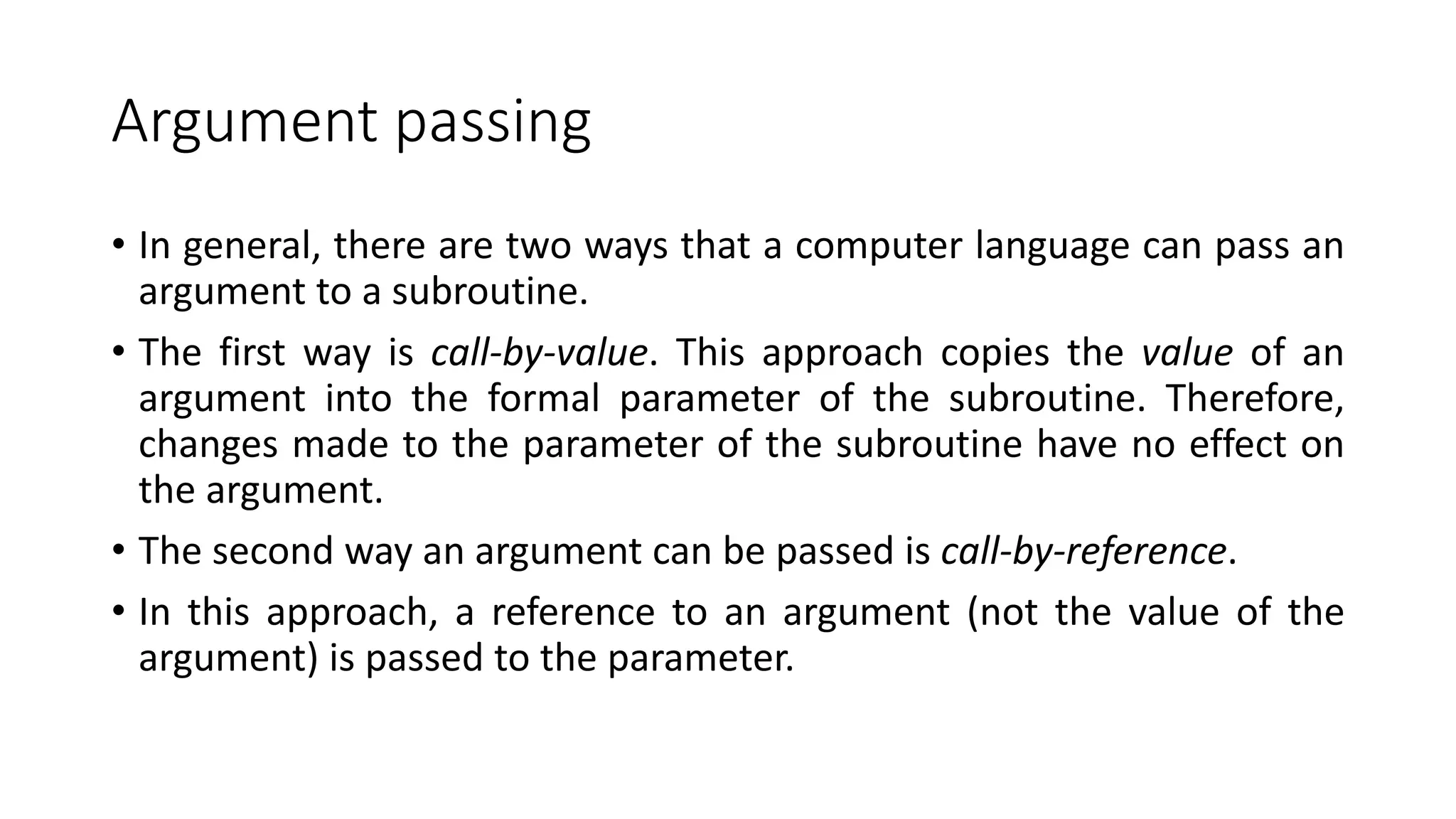 OOPs_Lecture 09_Argument Passing, static members.pptx | Programming Languages | Computing