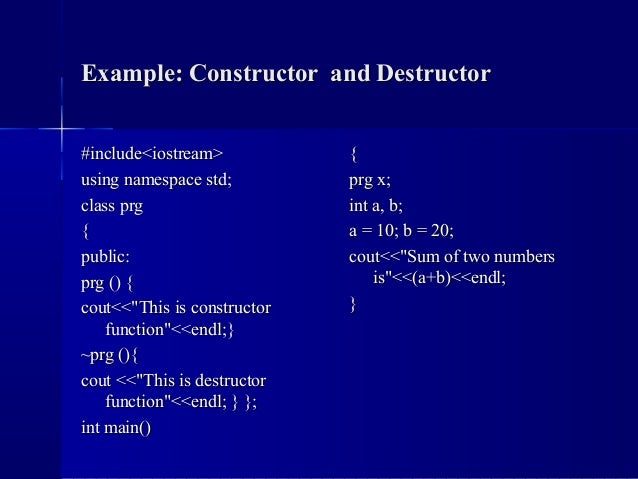 Oop Constructor Destructors Constructor Overloading lecture 2