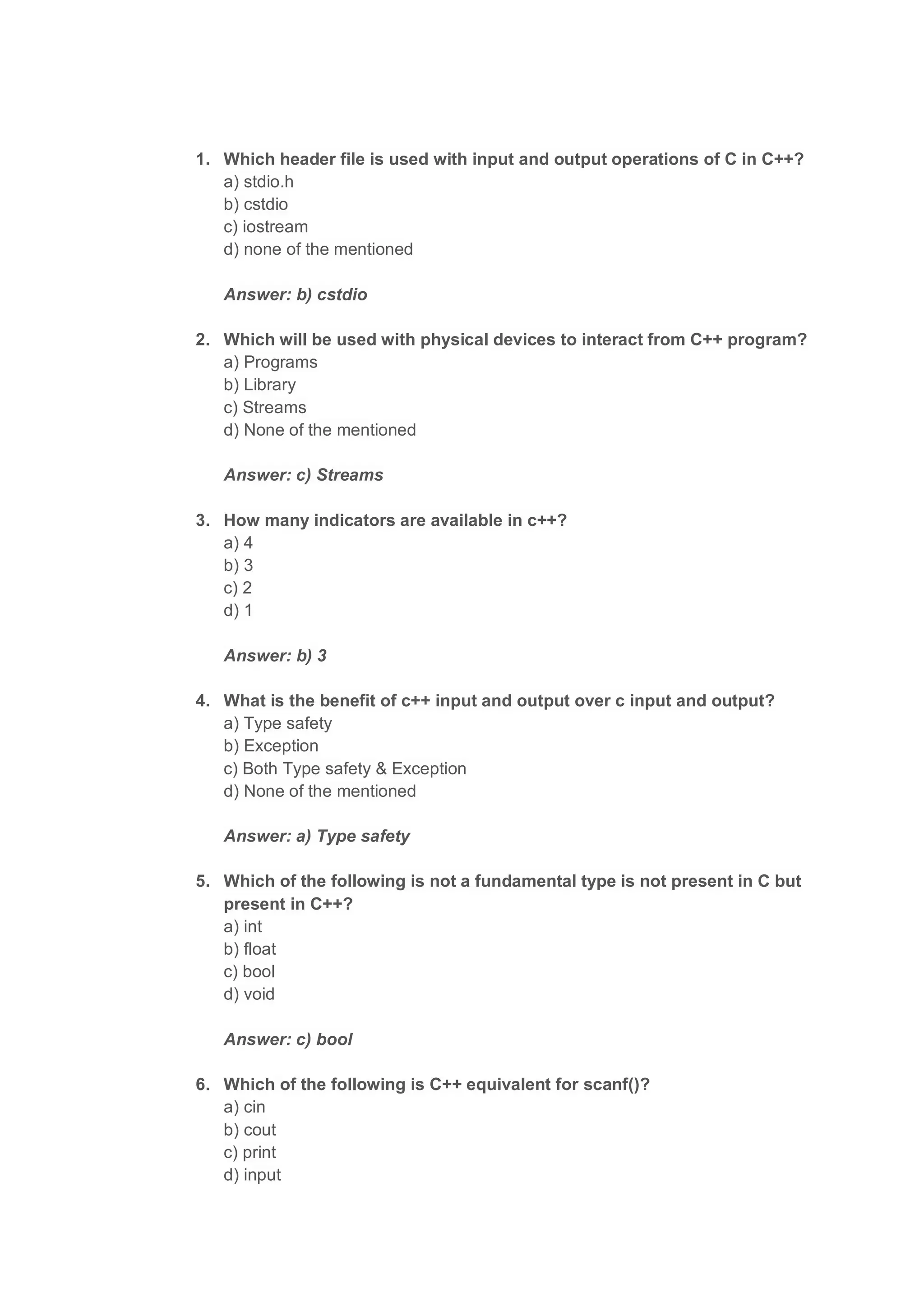 200 mcq c++(Ankit dubey) | PDF