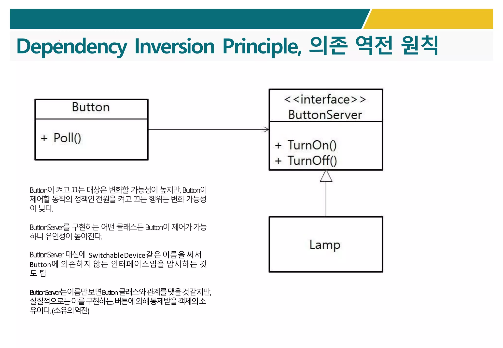 OOP SOLID PRINCIPLE(KOREAN) | PPT