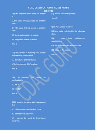 Oops Paper | PDF | Programming Languages | Computing