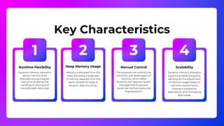 OOPs C++ PPT using the topic static and dynamic allocation | PDF