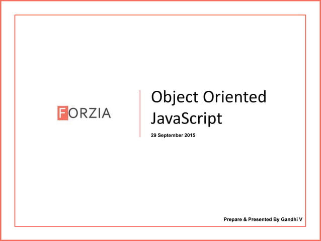 Object Oriented Programming In JavaScript | PPTX | Web Development ...
