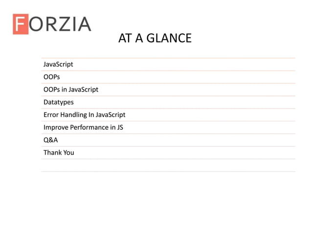 Object Oriented Programming In JavaScript | PPTX | Web Development ...