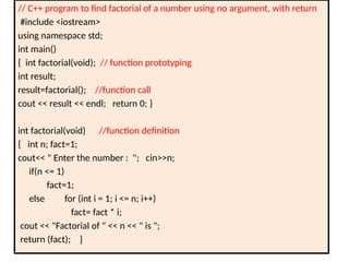 OOPS PROGRAM for the clarity of functions in c++ | PPT