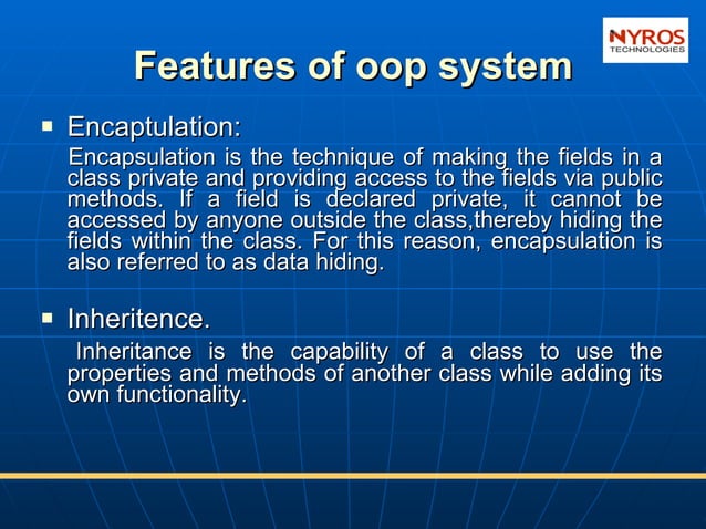 Oops in PHP By Nyros Developer | PPT