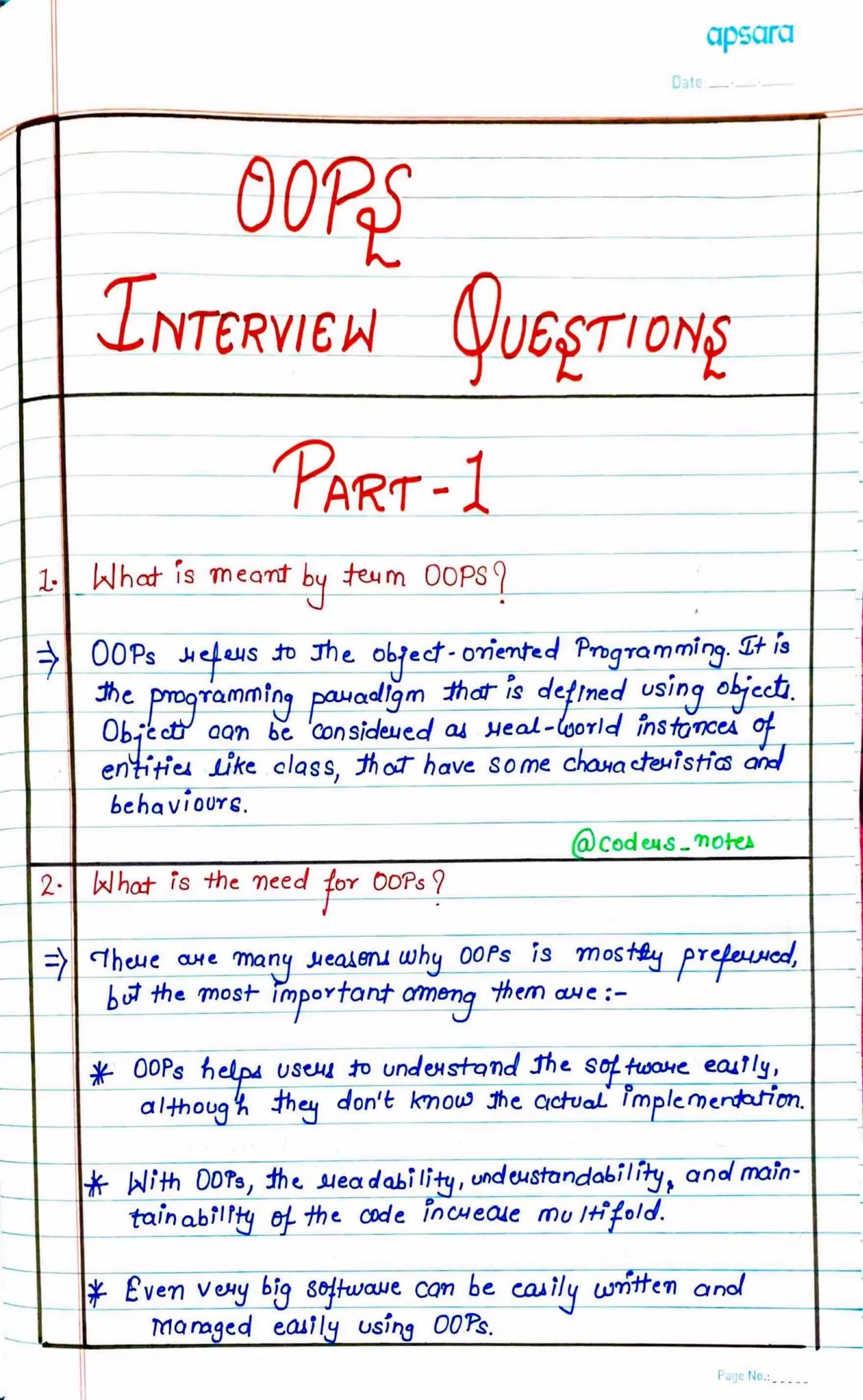 OOPs TOP Question for interview.pdf