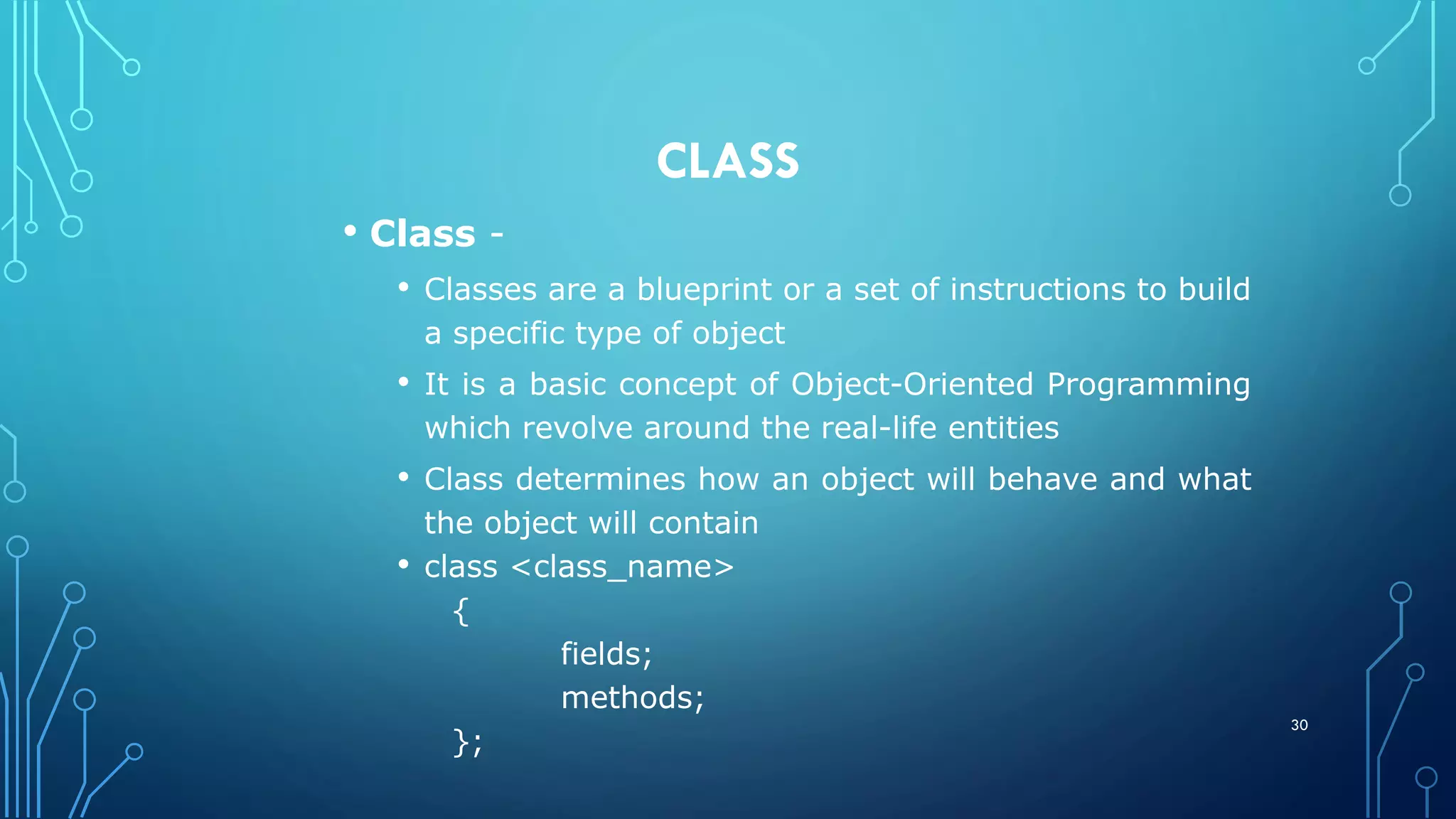 Object Oriented Programming Using C Part 1 Ppt