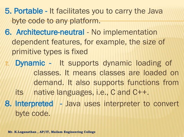 Cs3391 Object Oriented Programming Aureg 2021 Ppsx Programming Languages Computing