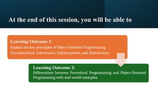 Object Oriented Programming with example Cpp | PPTX