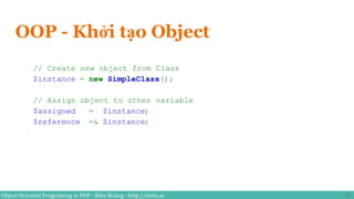 Lập trình hướng đối tượng trong PHP | PPT