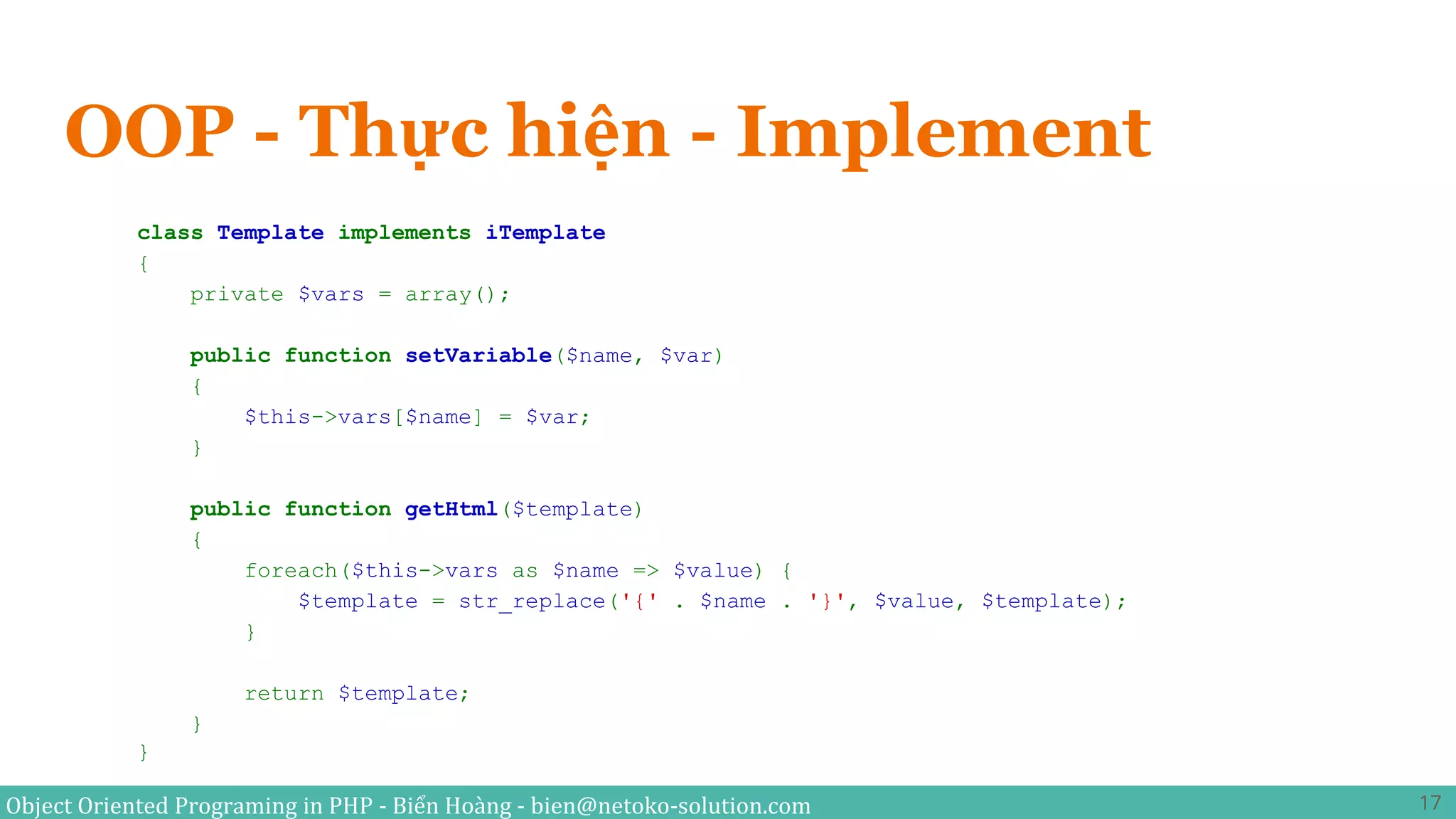 Lập trình hướng đối tượng trong PHP | PPTX