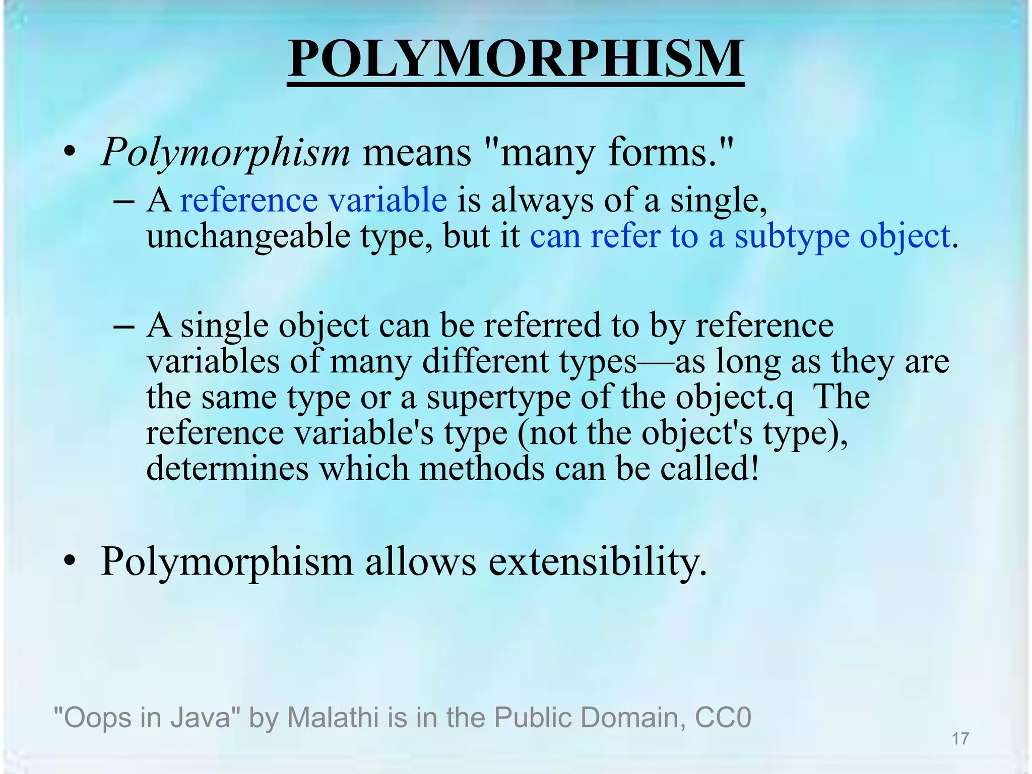 Oops In Java Ppt Programming Languages Computing
