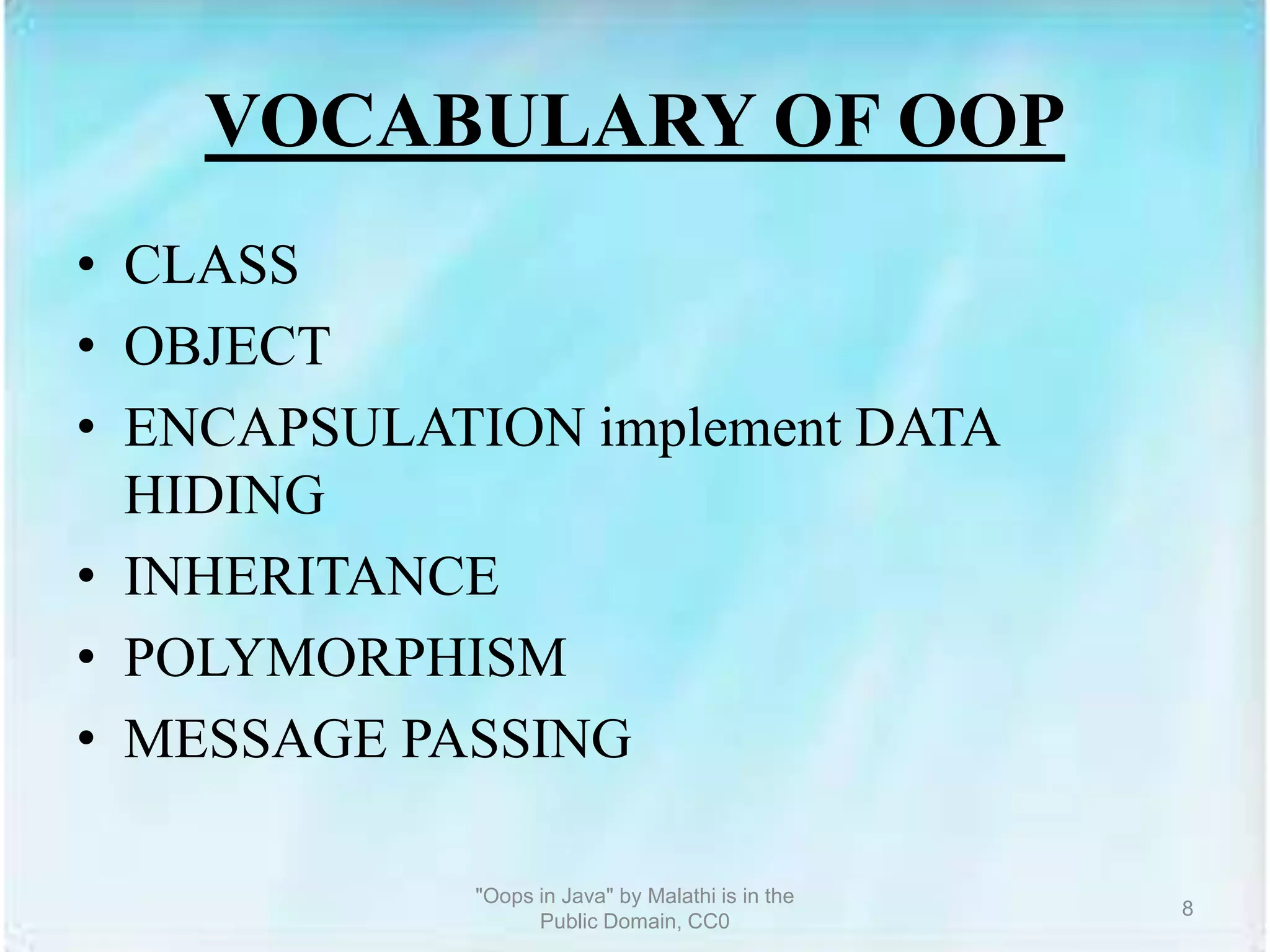 Oops in Java | PPT