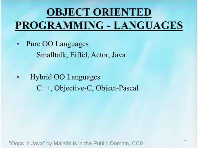 Oops in Java | PPT