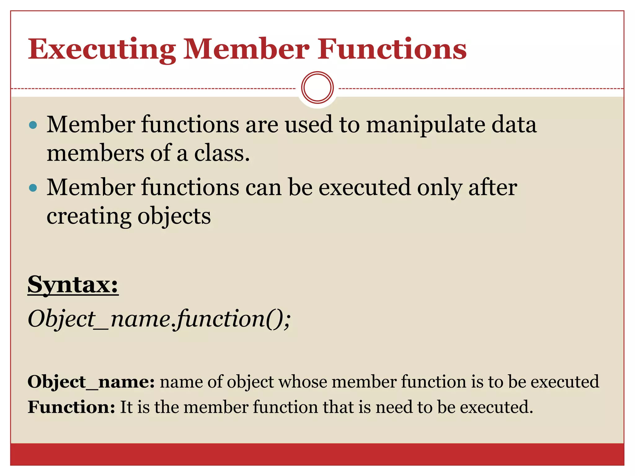 Object Oriented Programming Using C Pptx Programming Languages