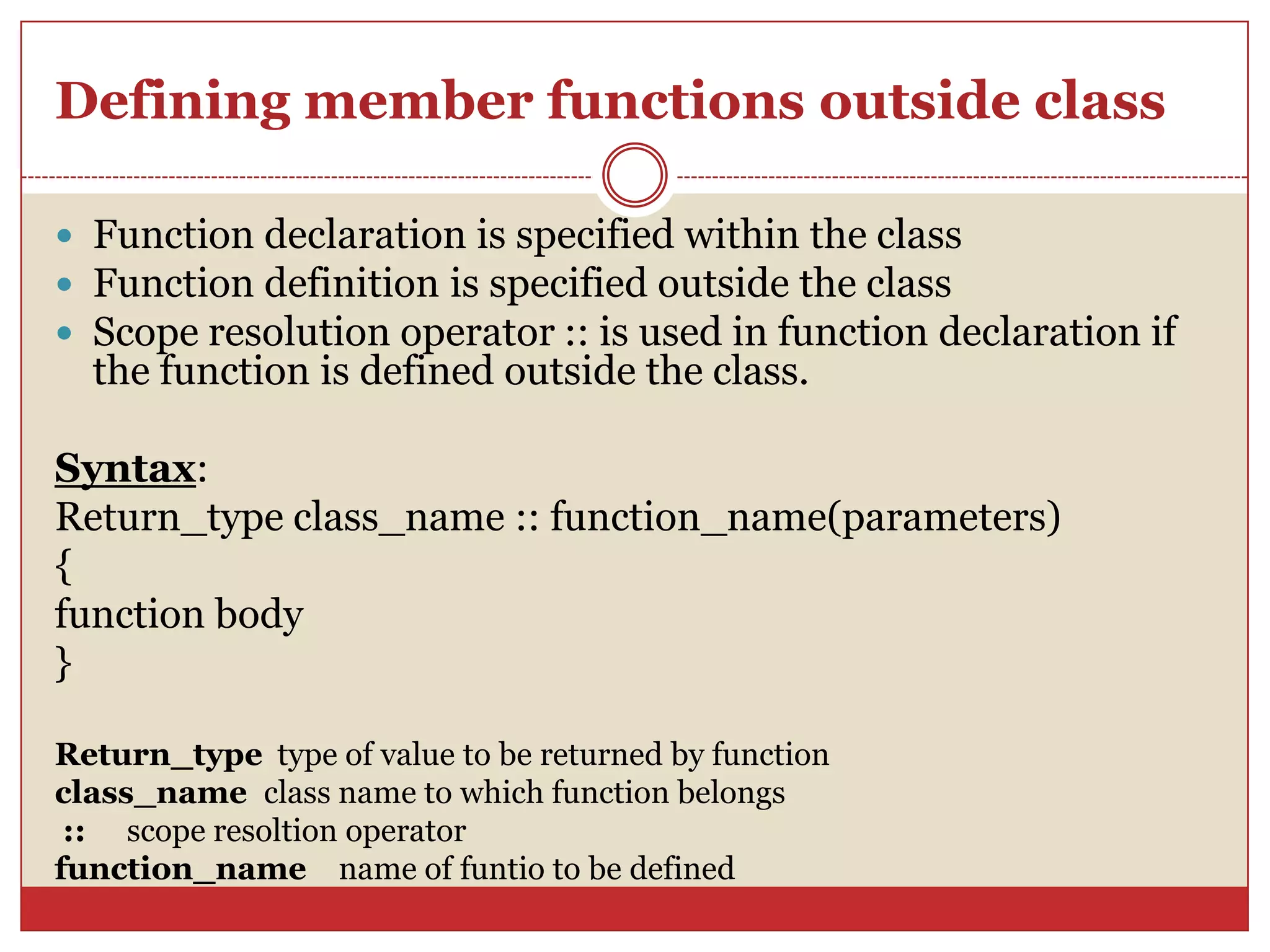 Object Oriented Programming Using C Pptx Programming Languages
