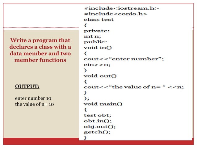 Object Oriented Programming Using C++ | PPT Object Oriented Programming Using C++ | PPT