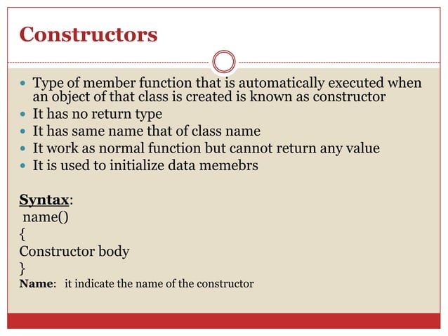 Object Oriented Programming Using C++ | PPT Object Oriented Programming Using C++ | PPT
