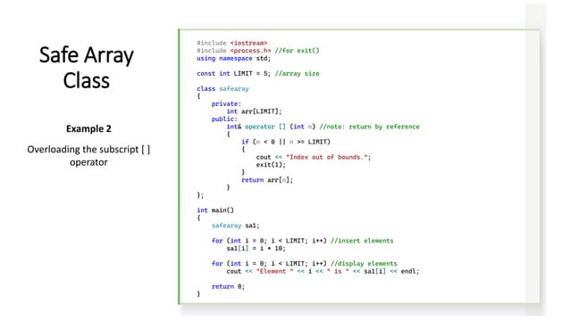 Object Oriented Programming (OOP) using C++ - Lecture 2 | PPT