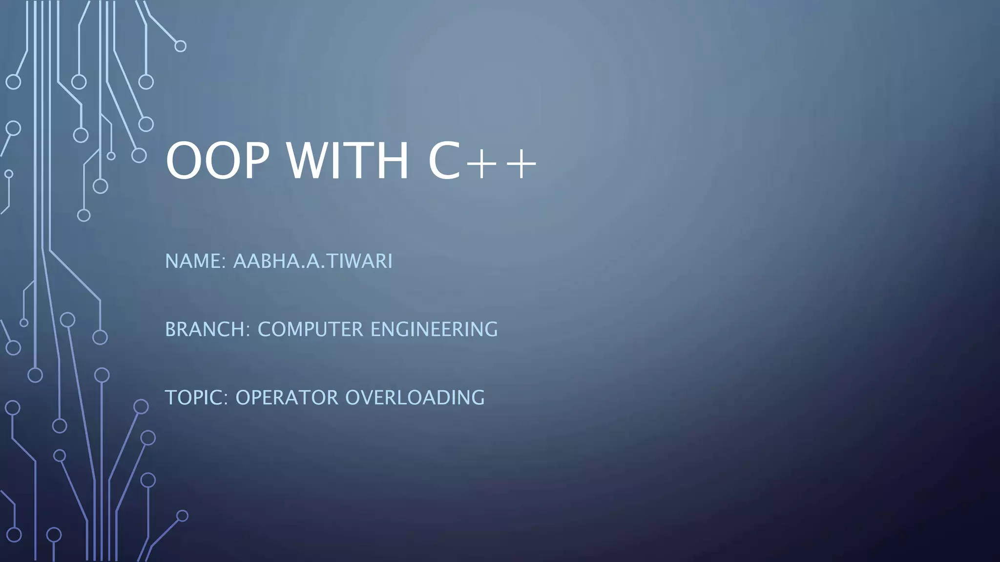 Operator Overloading In C Pptx Web Development Internet