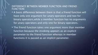 OPERATOR OVERLOADING IN C++ | PPTX