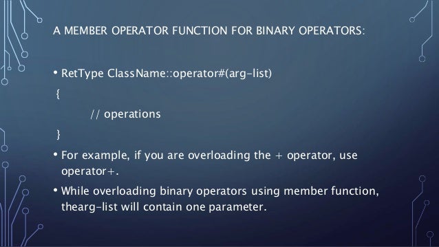 Operator Overloading In C++