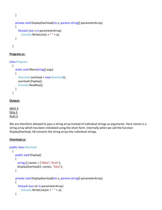 Diving in OOP (Day 1) : Polymorphism and Inheritance (Early Binding/Compile Time Polymorphism ...