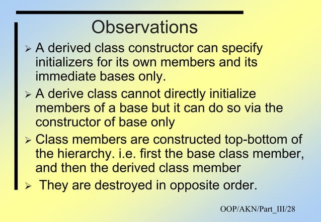 Object Oriented Programming using C++ Part III | PPT