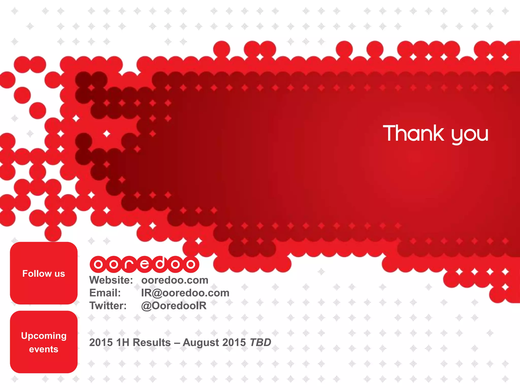 Ooredoo CMD 2015 jeremy sell | PDF