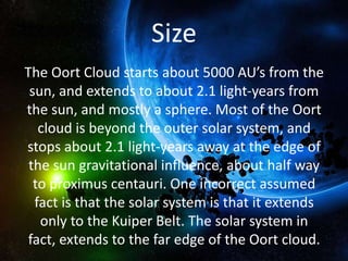 Oort Cloud Information