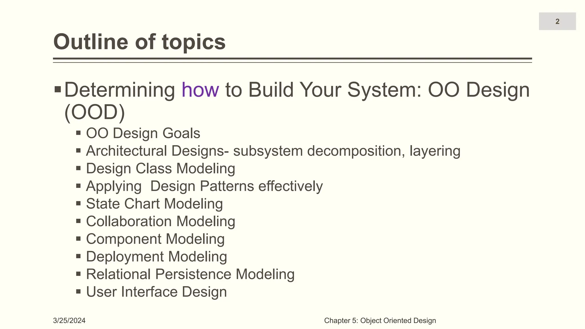 Oosad Chapter 6 Object Oriented Design Pptx